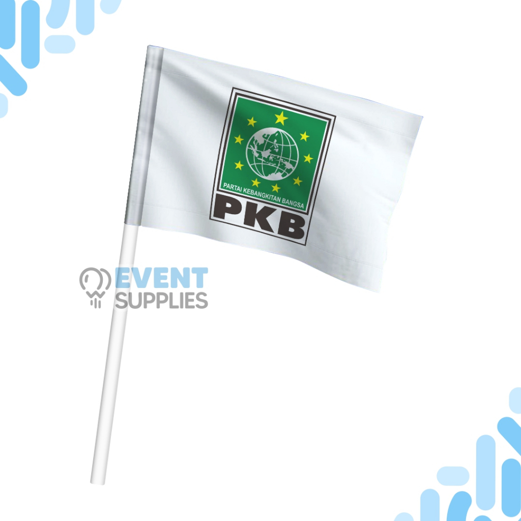 Jual Bendera PKB Mini Flag Partai PKB Kebangkitan Pemilu 2024 Stik ...