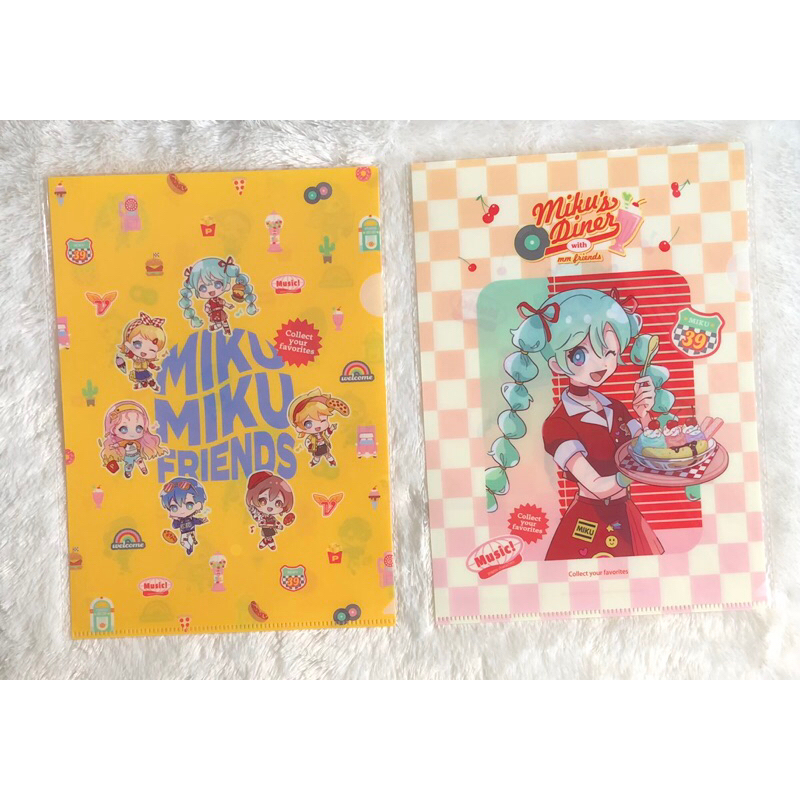 Jual hatsune miku dan bandai namco clear file holder map A4 original ...