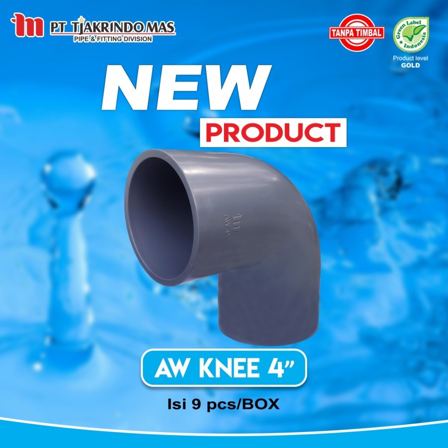 Jual Knee / Elbow / L PVC 4" AW | Shopee Indonesia