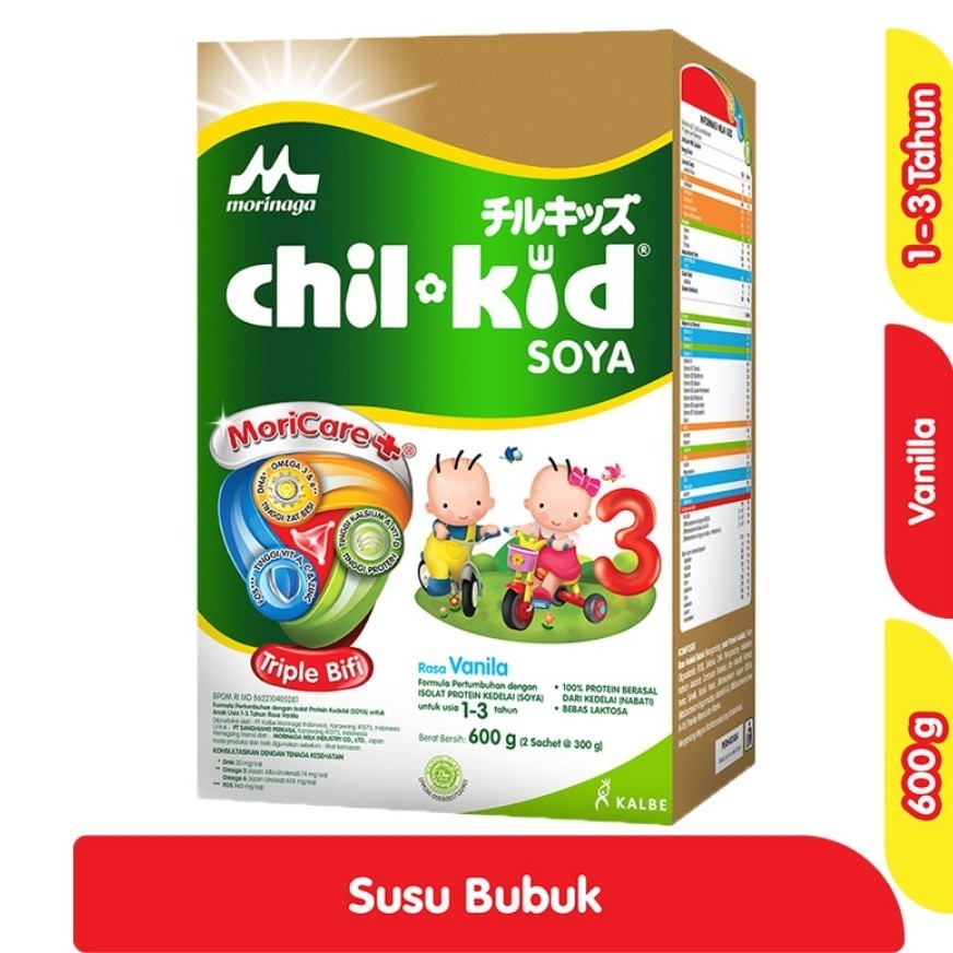 Jual morinaga Chil-Kid 3 Soya Susu Pertumbuhan Anak 1-3 Tahun Vanila ...