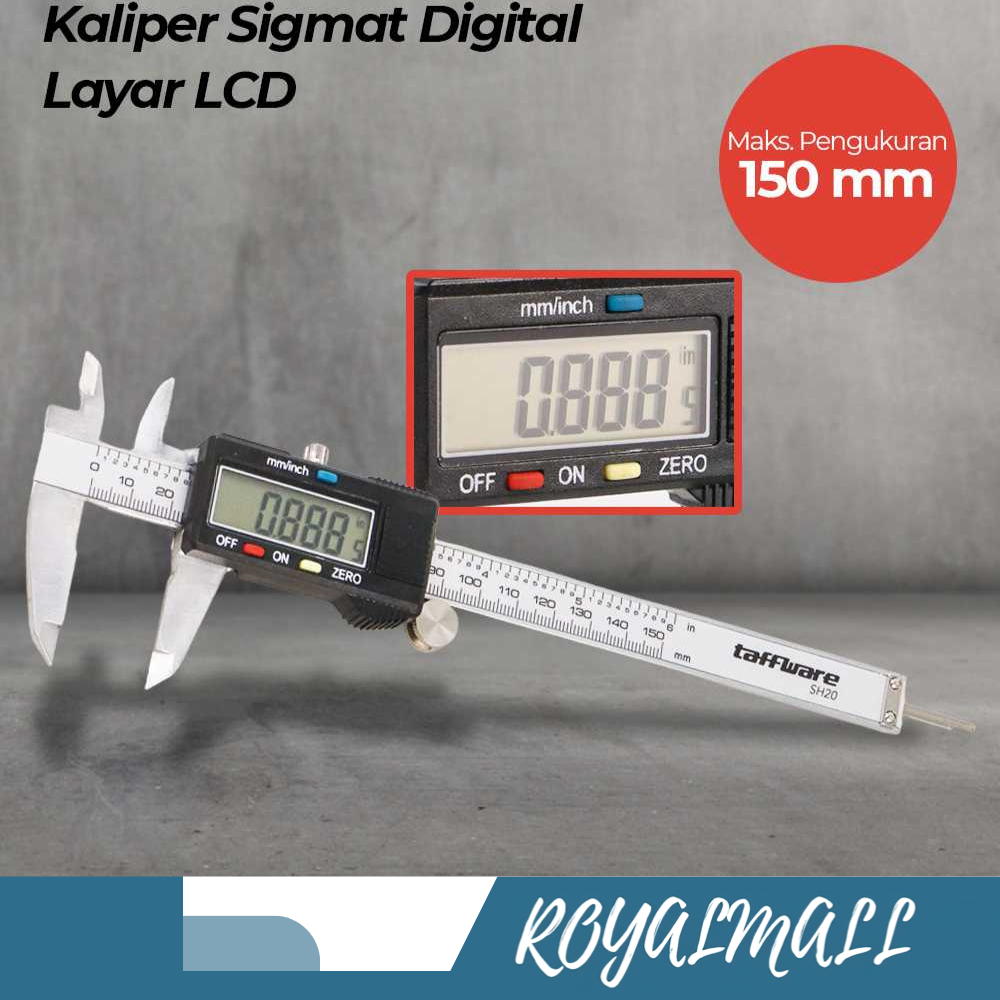 Jual Kaliper Sigmat Digital Layar LCD / Alat Peralatan Ukur Pengukur ...