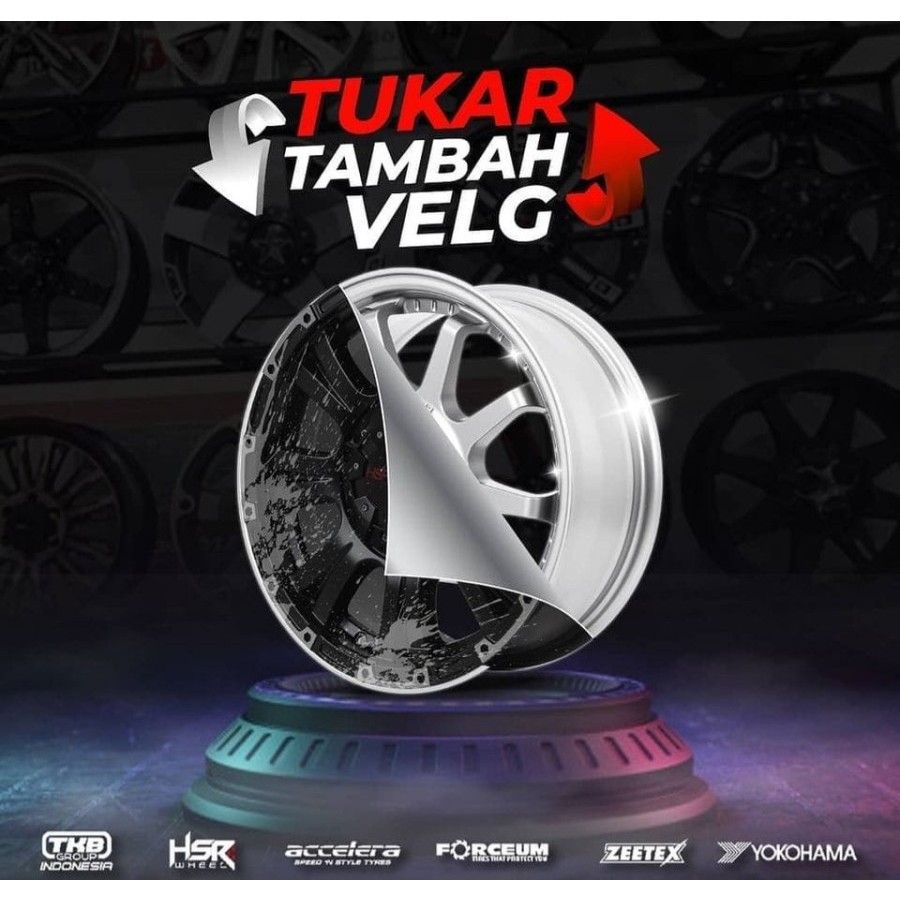 Jual VELG TOYOTA FORTUNER HSR AMETH PELEK FLOW FORMING R18X95 ET0 PCD ...