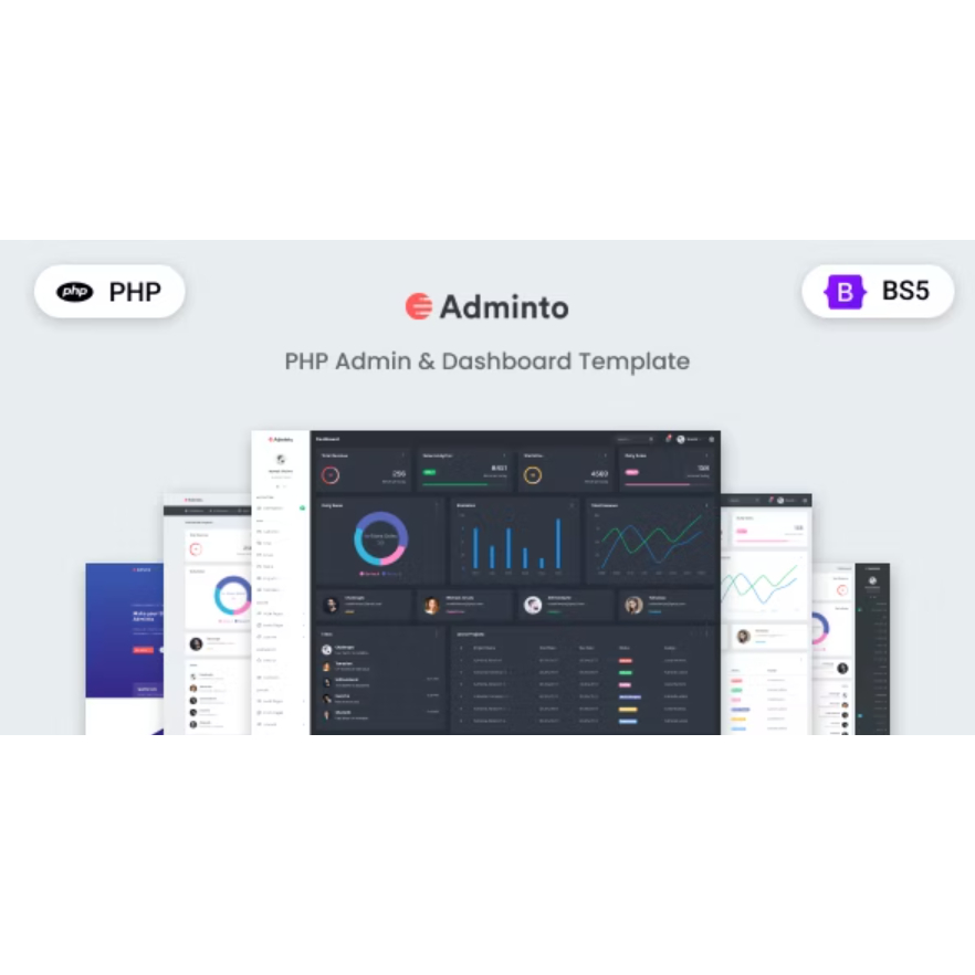 Jual Bootstrap 5 Adminto Admin Dashboard Template Angular React Nodejs Php Symfony