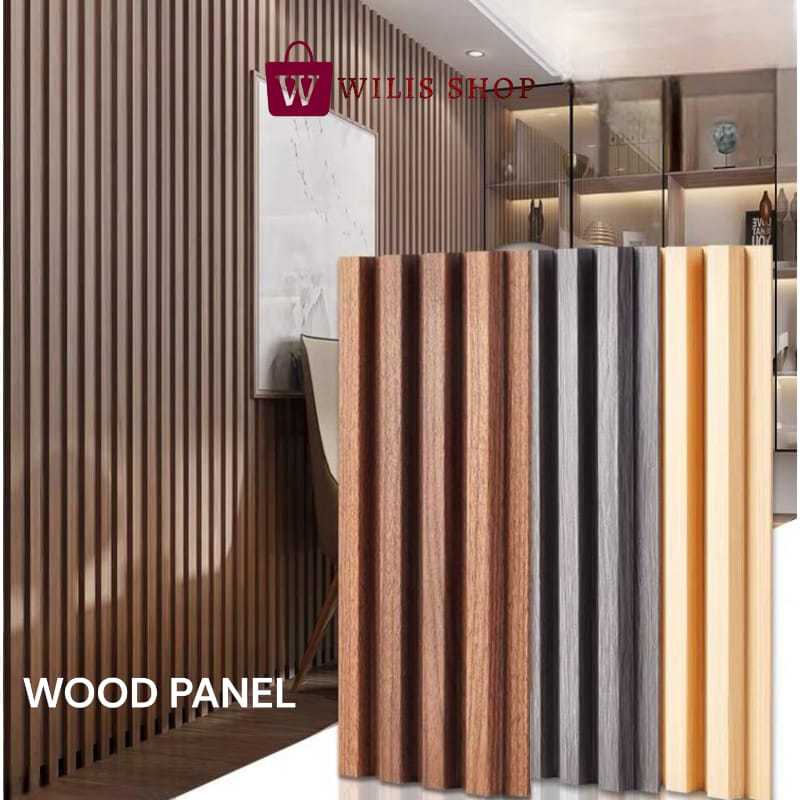 Jual 2.9METER x 16 CM Wood Panel WPC / Wall Panel PVC / Kisi Kisi Kayu ...