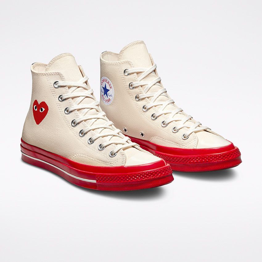 Jual Converse x Comme des Garcons PLAY Chuck Taylor 70s High Top ...