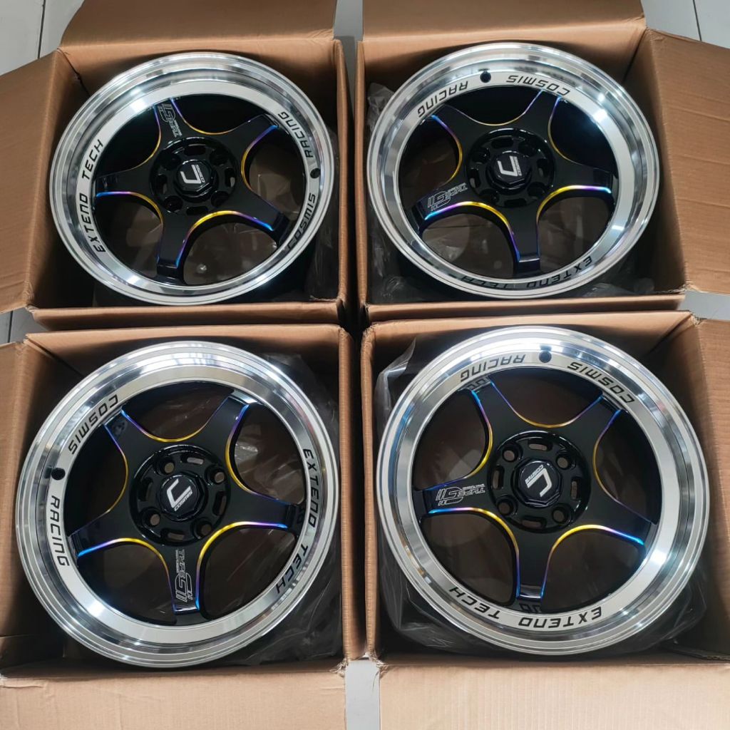 Jual velg samlong Cosmic Type G ring 15 pcd 4x100 velg mobil r15 brio,agya,jazz,yaris,mobilio ...