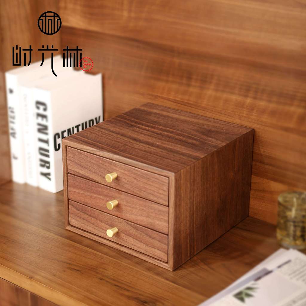 Jual Kotak Penyimpanan Laci Multi-Layer Penyimpanan Kotak Meja Kayu ...