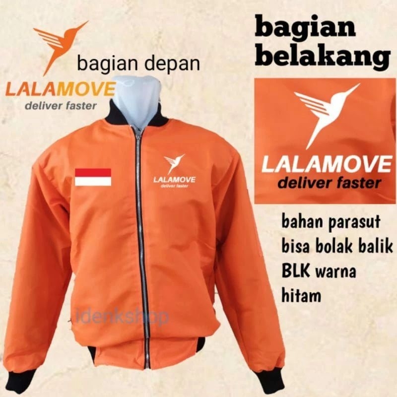 Jual JAKET LALAMOVE orange | Shopee Indonesia