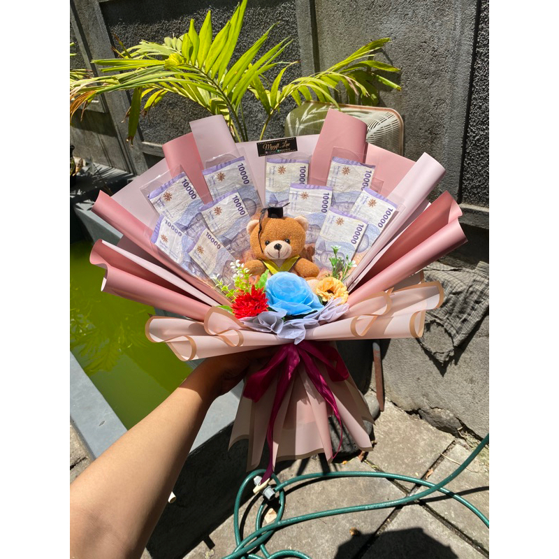 Jual BUKET UANG GRADUTAION BUNGA MONEY KOSONGAN | Shopee Indonesia
