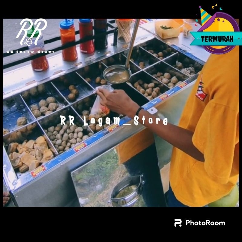 Jual DANDANG BAKSO PRASMANAN/ pentol 13Sekat+Kuah 90cm bahan stainless stell | Shopee Indonesia