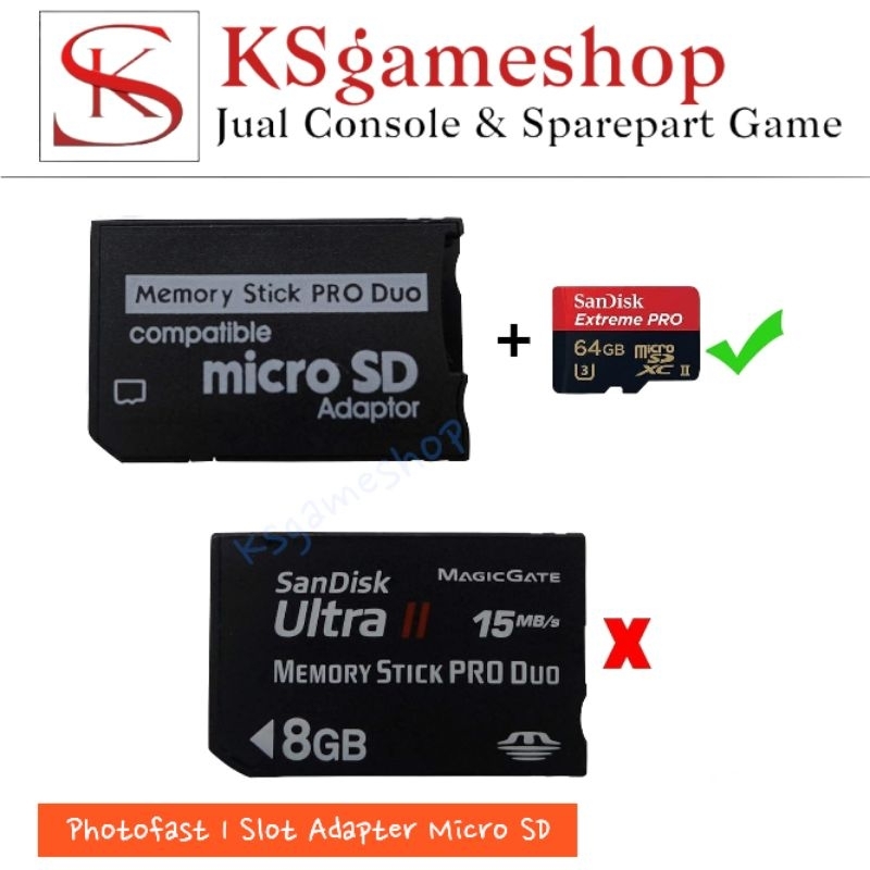 Jual Photofast 1 Slot Converter Adaptor Adapter Micro SD To Memory ...
