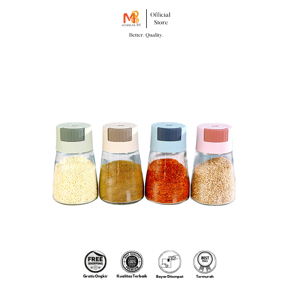 Jual MARKAS88 Botol Bumbu Dapur Botol Garam Gula Toples Bumbu Dapur ...