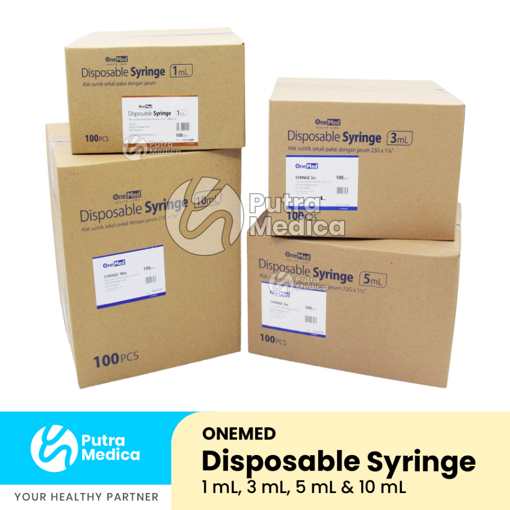 Jual Onemed Spuit 5cc - 1 Box / Syringe | Shopee Indonesia