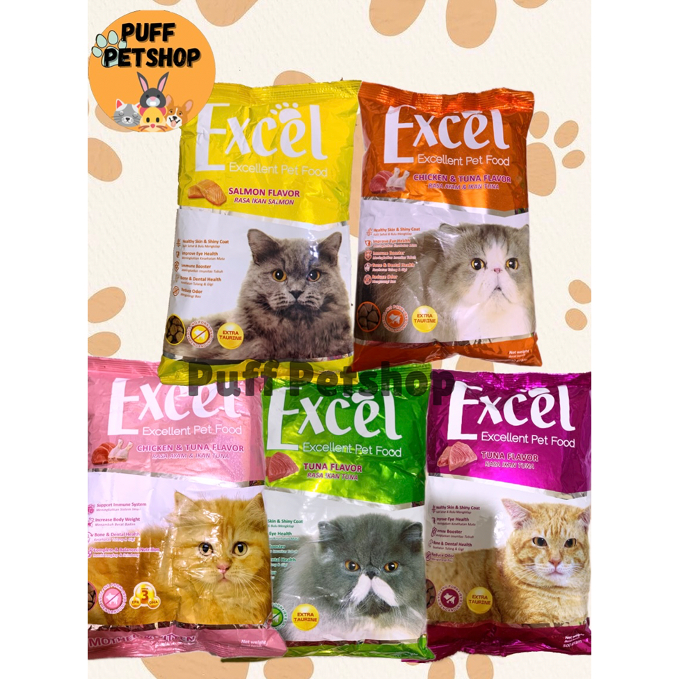 Jual Makanan Kucing Excel Tuna / Salmon / Chicken Tuna / Mother Kitten ...