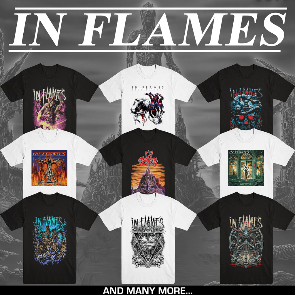 Jual IN FLAMES | T-SHIRT BAND | HEAVY METAL | MERCHANDISE | Shopee ...