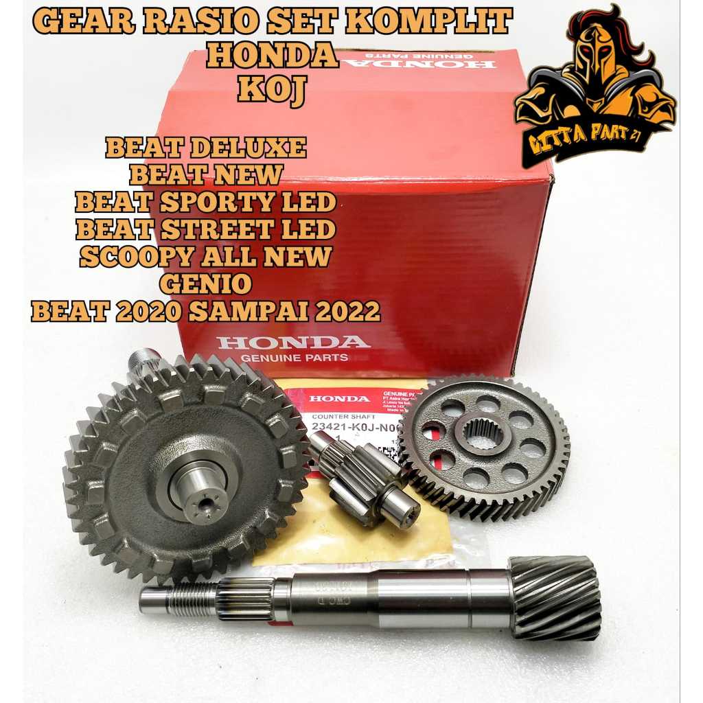 Jual GIGI GEAR RASIO SET KOMPLIT 4 MACAM ASLI ORIGINAL HONDA KOJ ...