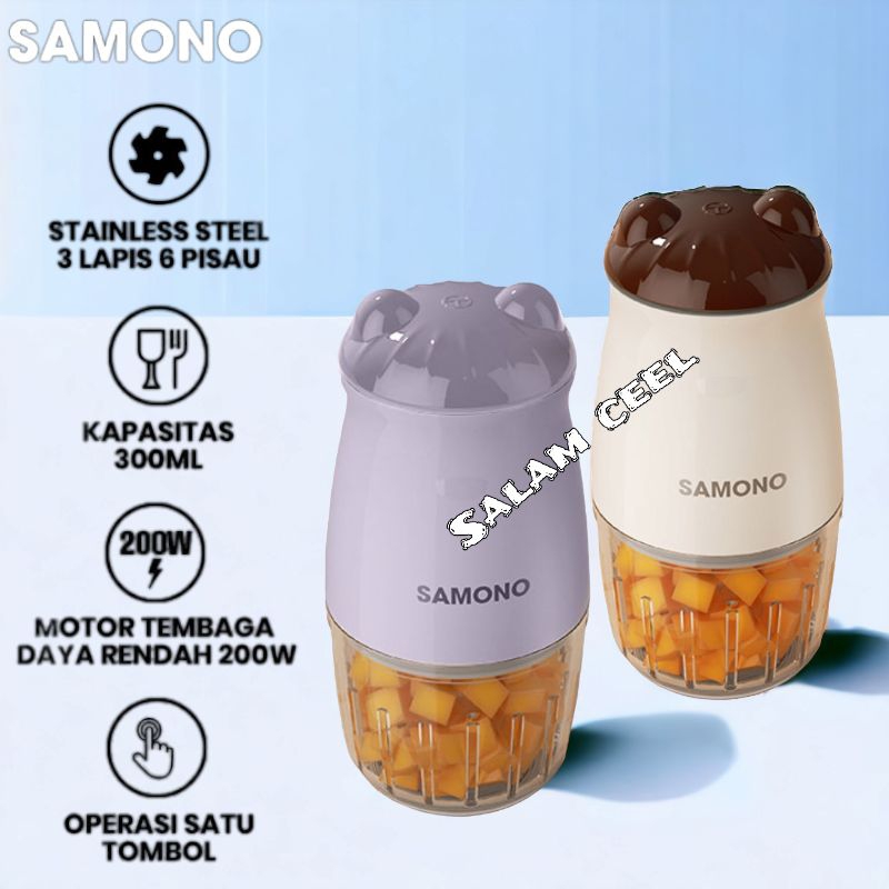 Jual Blender Mini SAMONO Food Processor Food Chopper 300ml Mesin ...