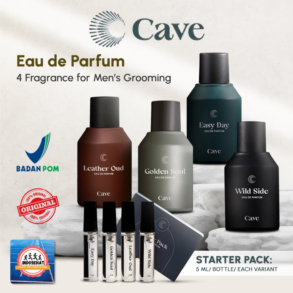 Jual CAVE Eau De Parfum Leather Oud Wild Side Golden Soul Easy Day ...