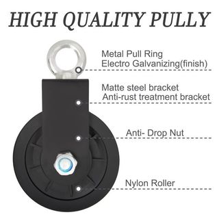 Jual 88mm Single Katrol Pulley Cable Home Gym Logam Roda Pulley Home ...