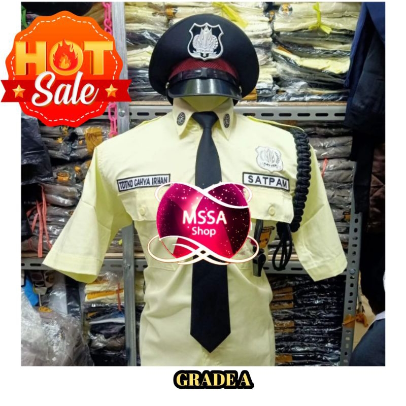 Jual mssashop baju pdh Pdl Satpam Pdl Krem Baju Seragam Security Cream Pdl Coklat Krem Satpam ...