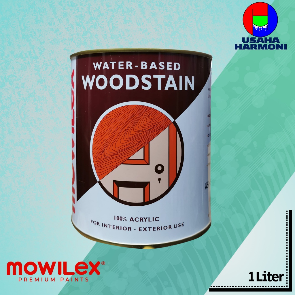 Jual Mowilex Wood Stain Water Based | Ukuran : 1 L | Shopee Indonesia