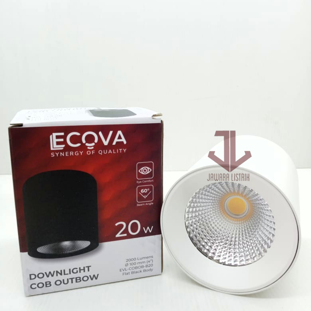 Jual ECOVA LED DOWNLIGHT COB OUTBOW 20W BERGARANSI | Shopee Indonesia