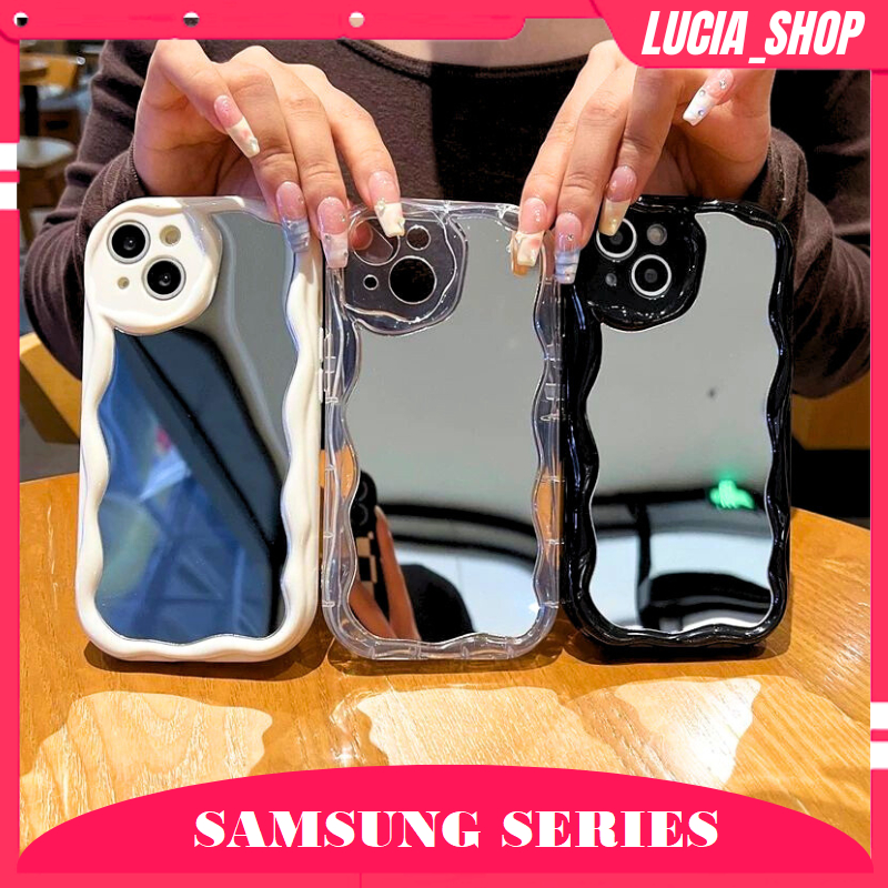 Jual Case Samsung A12 M12 A13 A23 A14 4G 5G A22 M32 A52 A52S Casing Softcase Wave Mirror Cermin ...