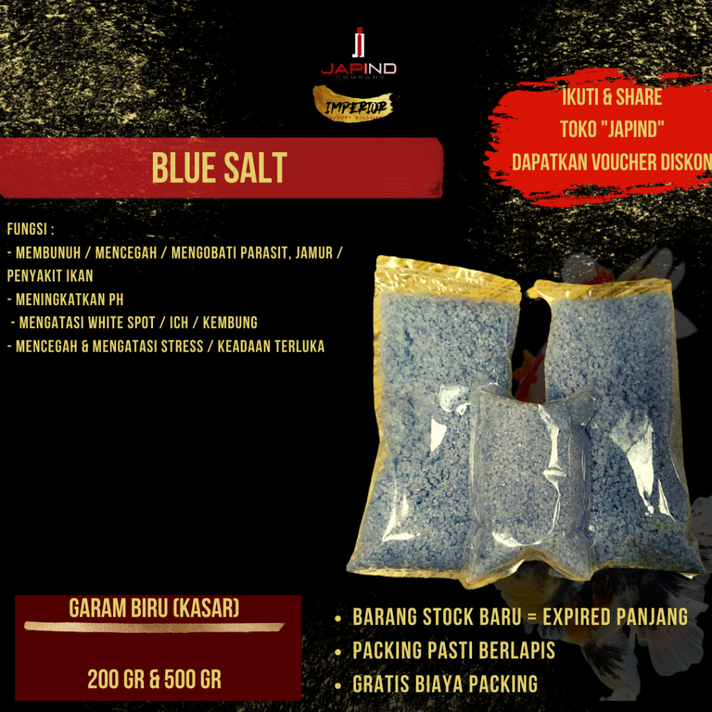 Jual Obat Ikan Karantina/Sakit Garam Biru (Blue Salt) Garam Ikan Hias ...