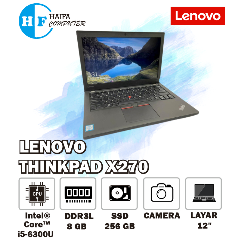 Jual LAPTOP LENOVO THINKPAD X270 CORE I5 GEN6/7 RAM 8 GB SSD 256 GB | Shopee Indonesia