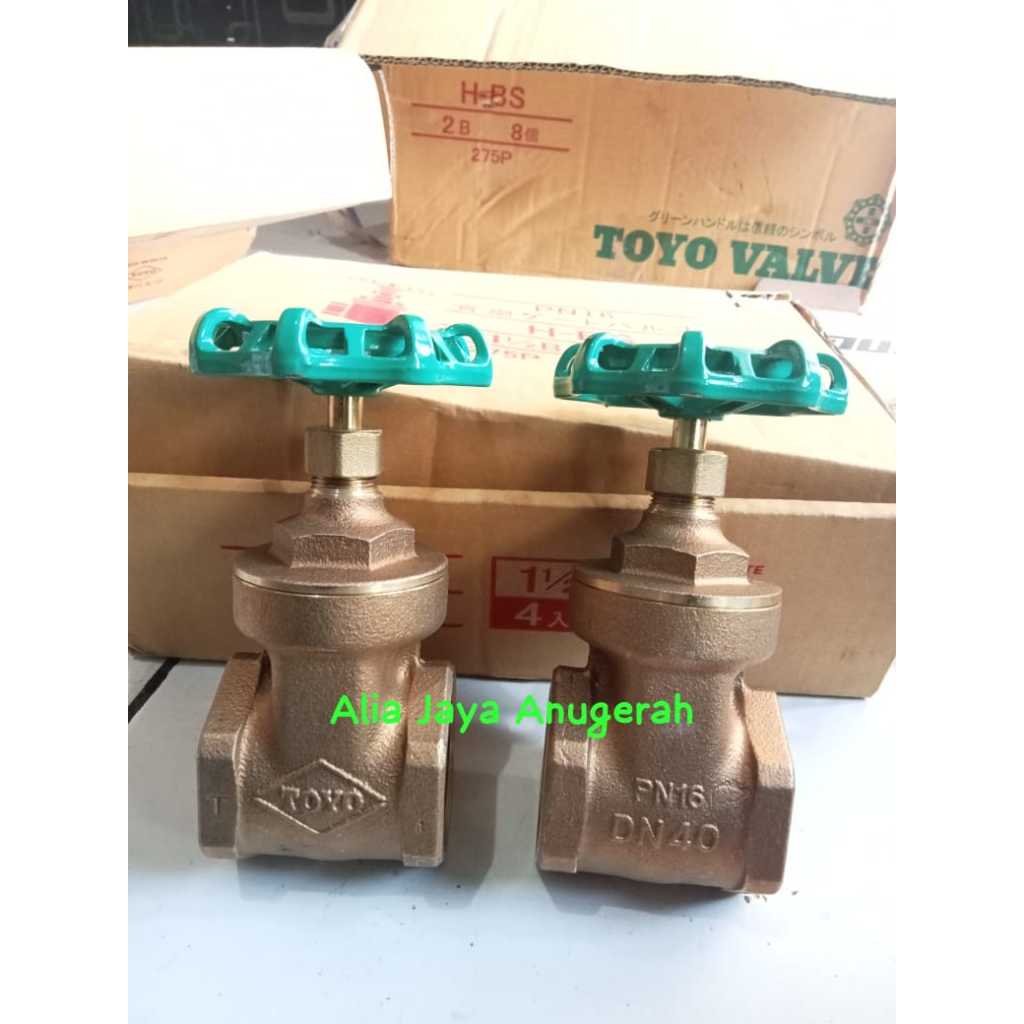 Jual Gate Valve Toyo 1 1/2 inch DN40 / Get Valve 1 1/2" Toyo / Get ...