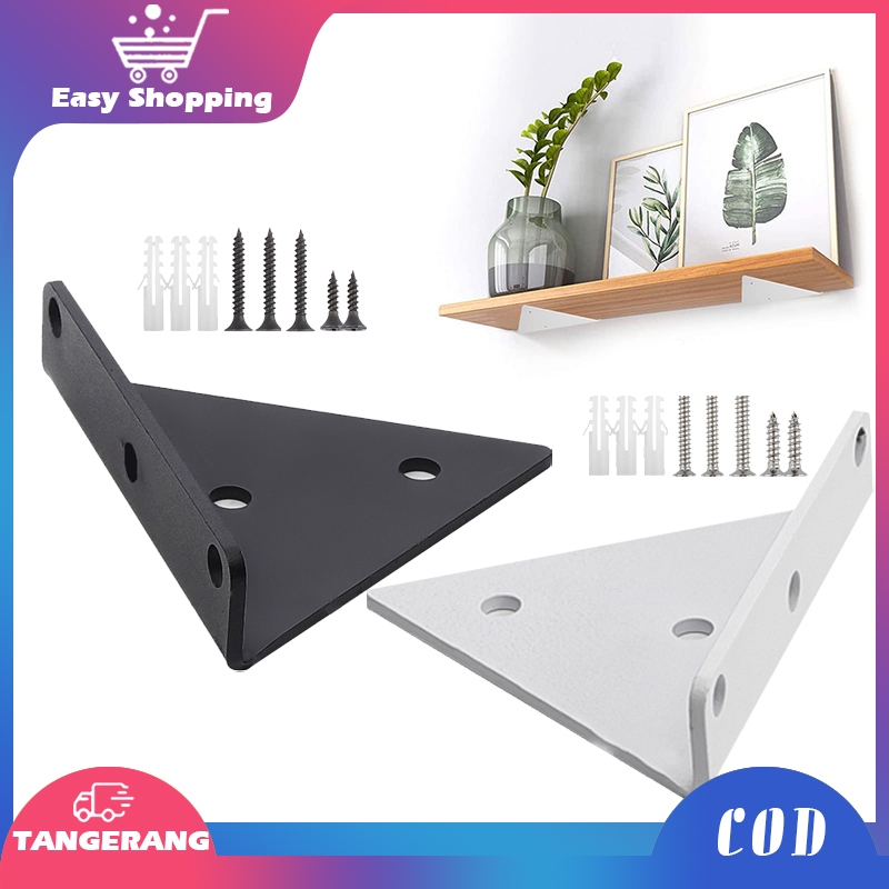 Jual 2pcs Siku Rak Dinding Besi Braket Ambalan 100x90mm Bracket Siku ...