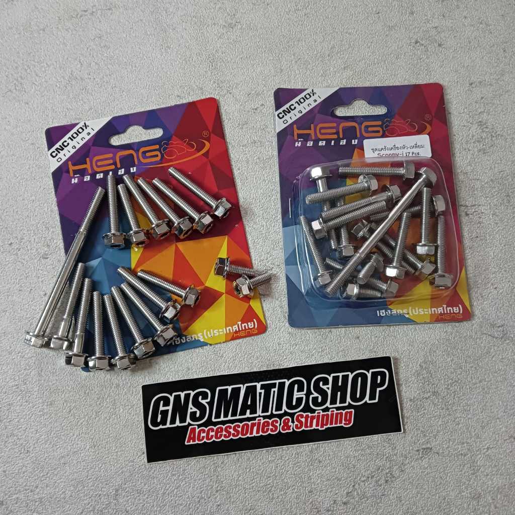 Jual baut probolt bak set cvt scoopy beat vario 110 2 kunci stainless original heng thailand ...