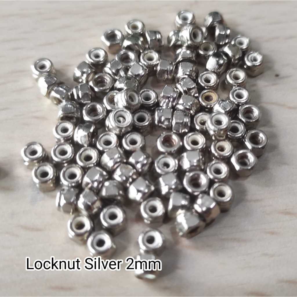 Jual Locknut Silver M2 non ori tamiya ( Harga per 1 pcs) | Shopee Indonesia