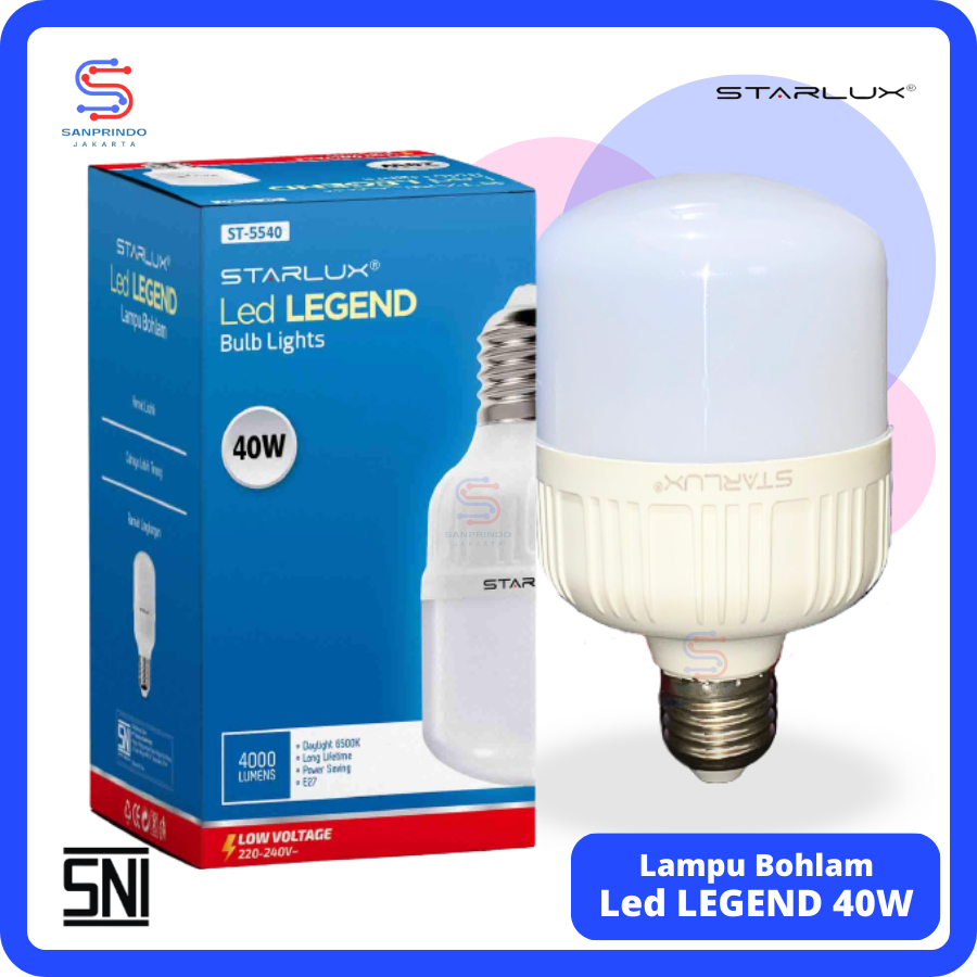Jual Lampu bohlam led legend starlux 40 watt / lampu bohlam 40w ...