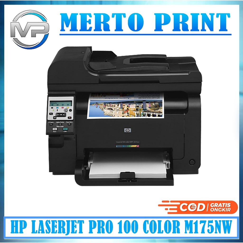 Jual PRINTER HP LASERJET PRO 100 COLOR M175NW | Shopee Indonesia