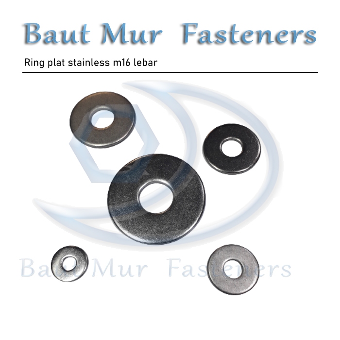 Jual RING PLAT STAINLESS M20 LEBAR - SS304 - SUS304 - A2 | Shopee Indonesia