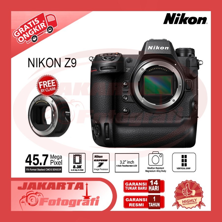 Jual Nikon Z9 BODY ONLY Mirrorless Camera RESMI | Shopee Indonesia