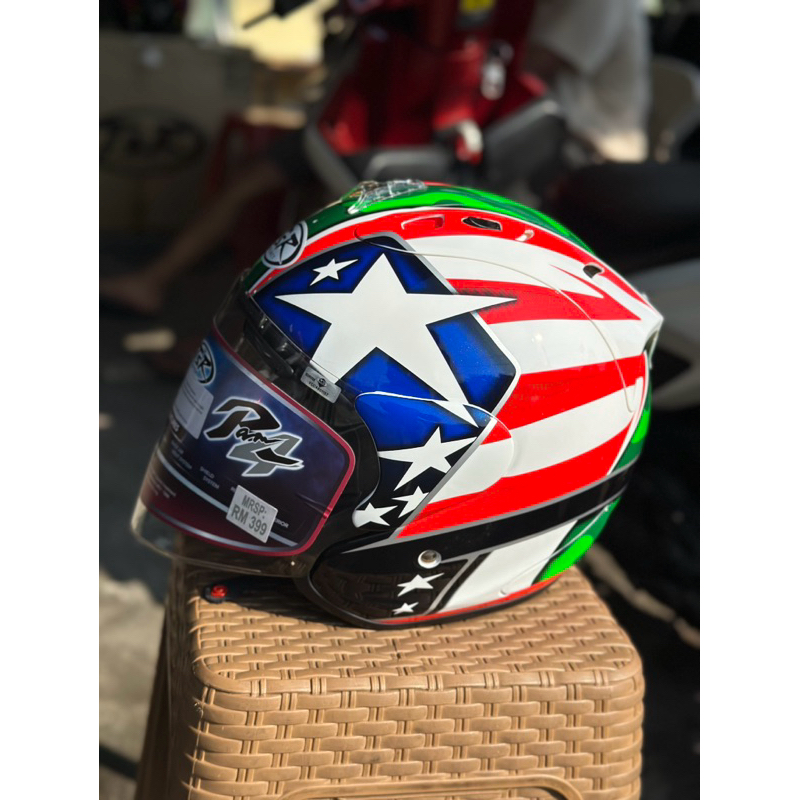 Jual HELM TSR RAM 4 NICKY HAYDEN COPY ARAI | Shopee Indonesia