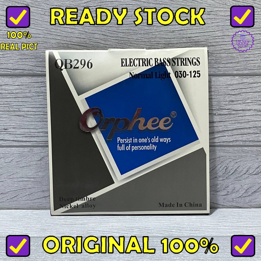Jual Senar Bass Elektrik Orphee QB296 Nickel Alloy Steel 6 String 030 ...