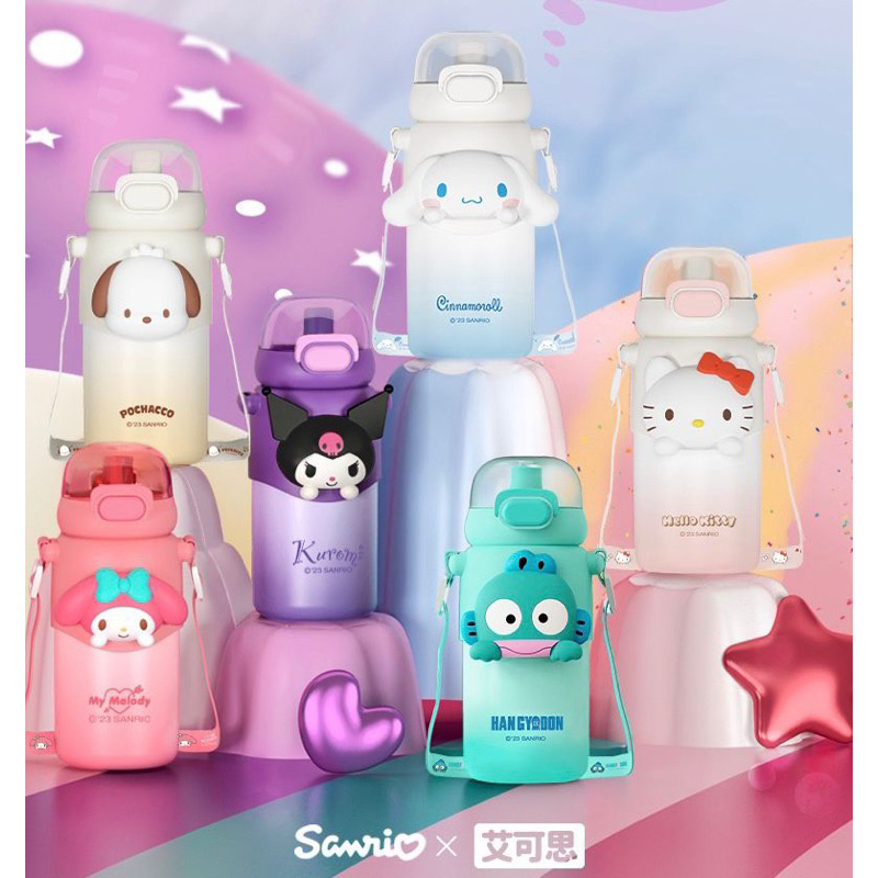 Jual BOTOL MINUM DISNEY X SANRIO / THERMOS STAINLESS 460ML / HELLOKITTY ...