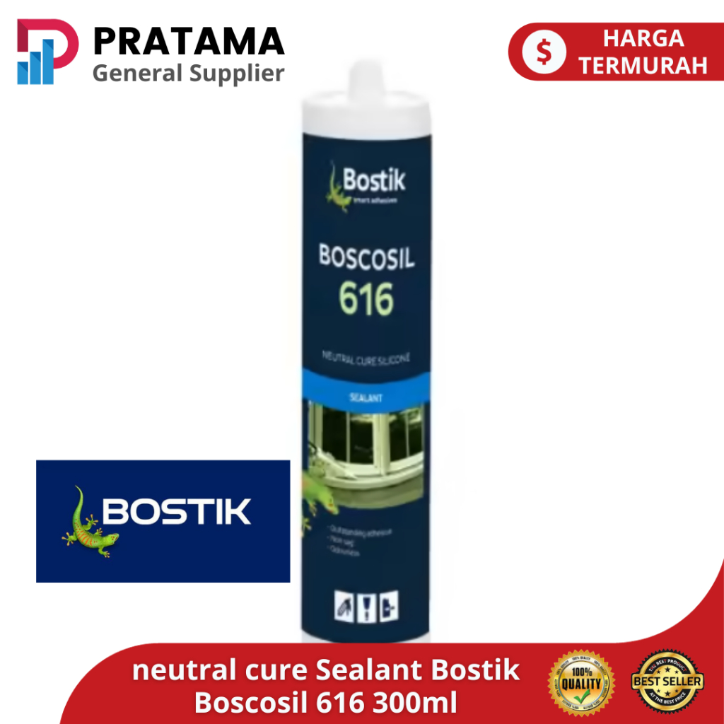 Jual neutral cure Sealant Bostik Boscosil 616 | Silicone sealant 300ml | surabaya | Shopee Indonesia