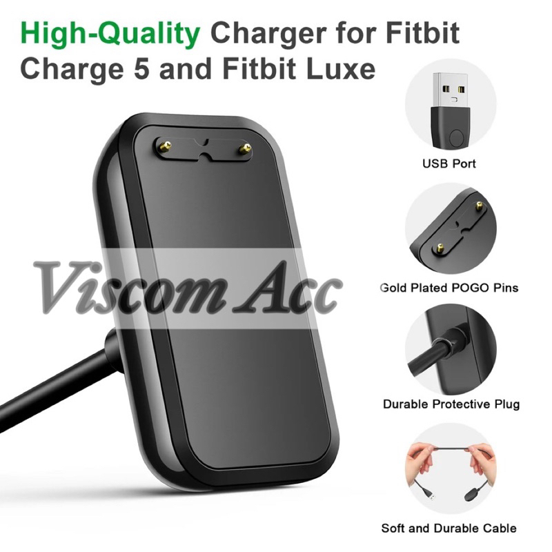 Jual Usb charger Fitbit Luxe / charger 5 / Charger 6 Fit bit Luxe ...