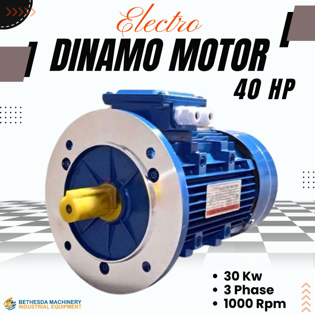 Jual Electro Motor 40 HP 30 KW 1000 RPM Dinamo Motor 3Phase Electricity ...