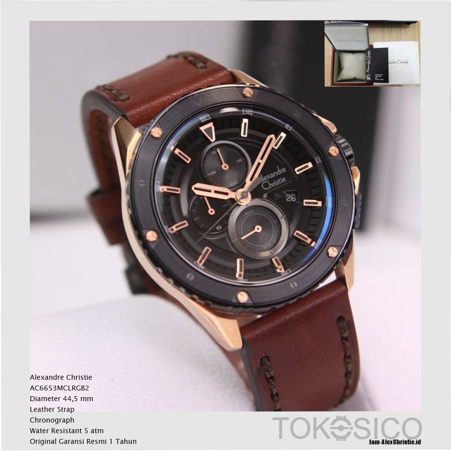 Jual TERBARU JAM TANGAN ALEXANDER CHRISTIE PRIA ORIGINAL AC 6652 6653 ...