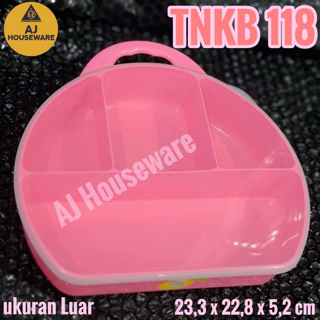 Jual TNKB 118 LUNCH BOX/ TEMPAT NASI BULAT SEKAT PINK GOLDEN LEMON ...