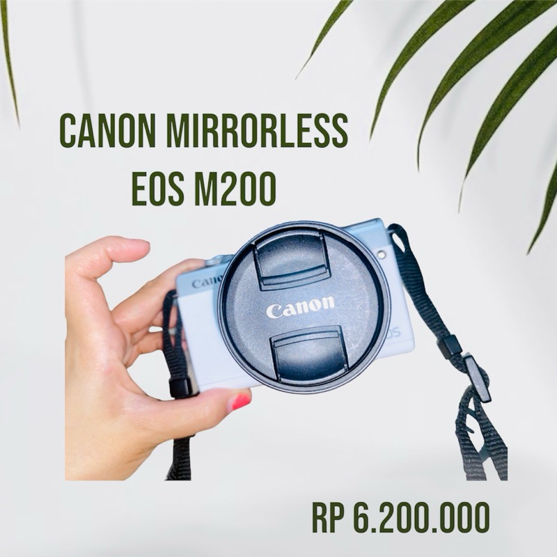 Jual Canon Mirrorless EOS M200 White (Limited edition) | Shopee Indonesia
