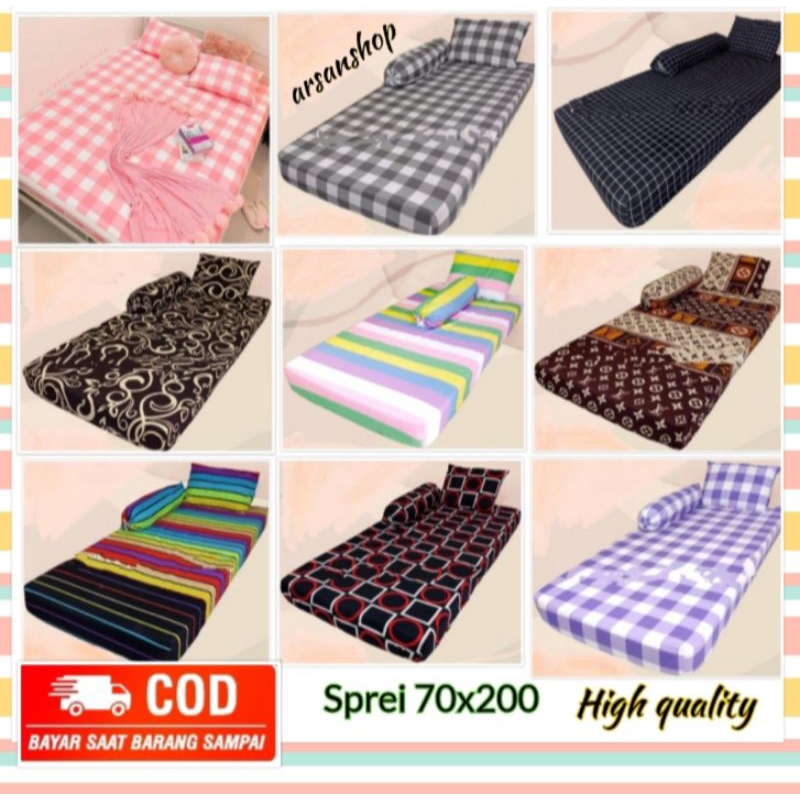 Jual Sprei 70x190 Sprei Karet Sudut Sprei 70x200 Sprei Kotak Seprai ...