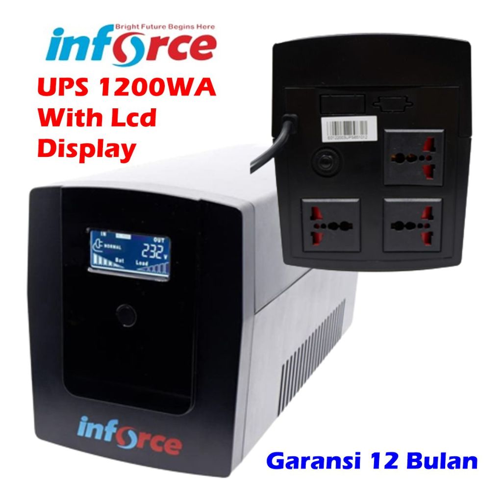 Jual UPS INFORCE 1200WA UPS 1200WA INFORCE WITH DIGITAL DISPLAY - UPS INFORCE 1200 WA STABLIZER ...