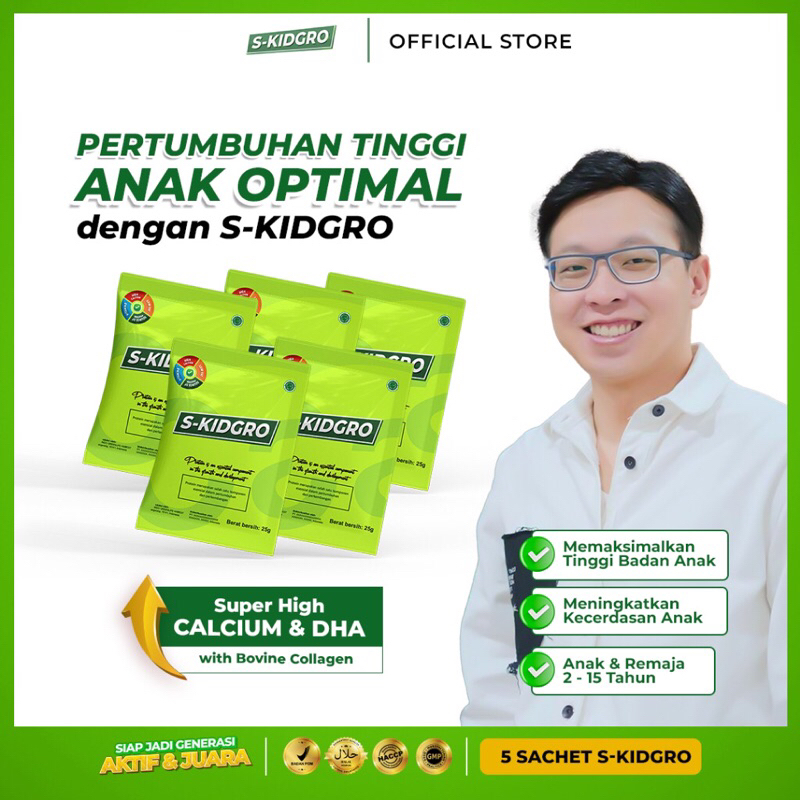 Jual S-KIDGRO SUSU PENINGGI BADAN ANAK SUSU HIGH KALSIUM SUSU DHA SUSU ...