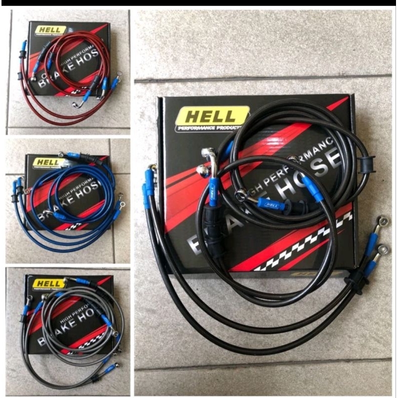 Jual SELANG REM PAKET SET HELL AEROX155 NMAX OLD NMAX NEW ABS PCX 150 ...